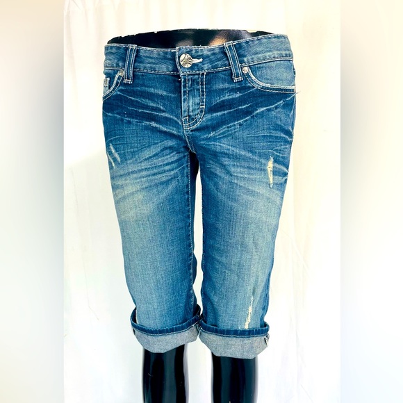 BKE | Shorts | Bke Stella Stretch Denim Shorts Size 26 | Poshmark